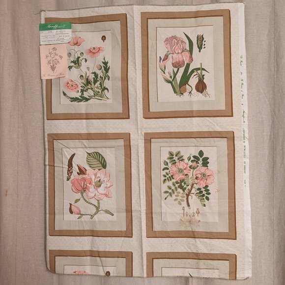 Greeff | Art | Vintage Greeff Fabrics Romance Of Flowers Sample Panel ...